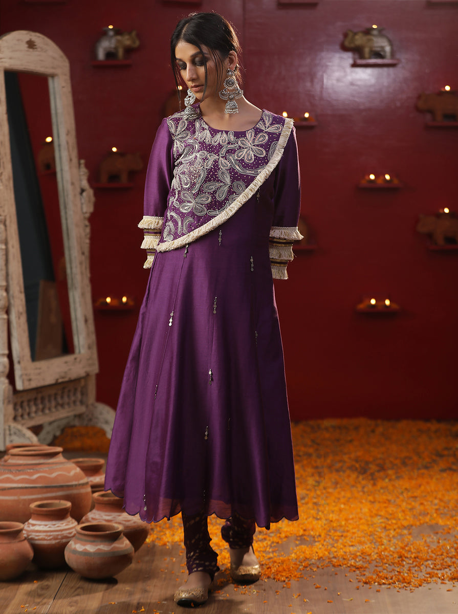 Purple Shringaar A line Suit set – arpitasulakshana