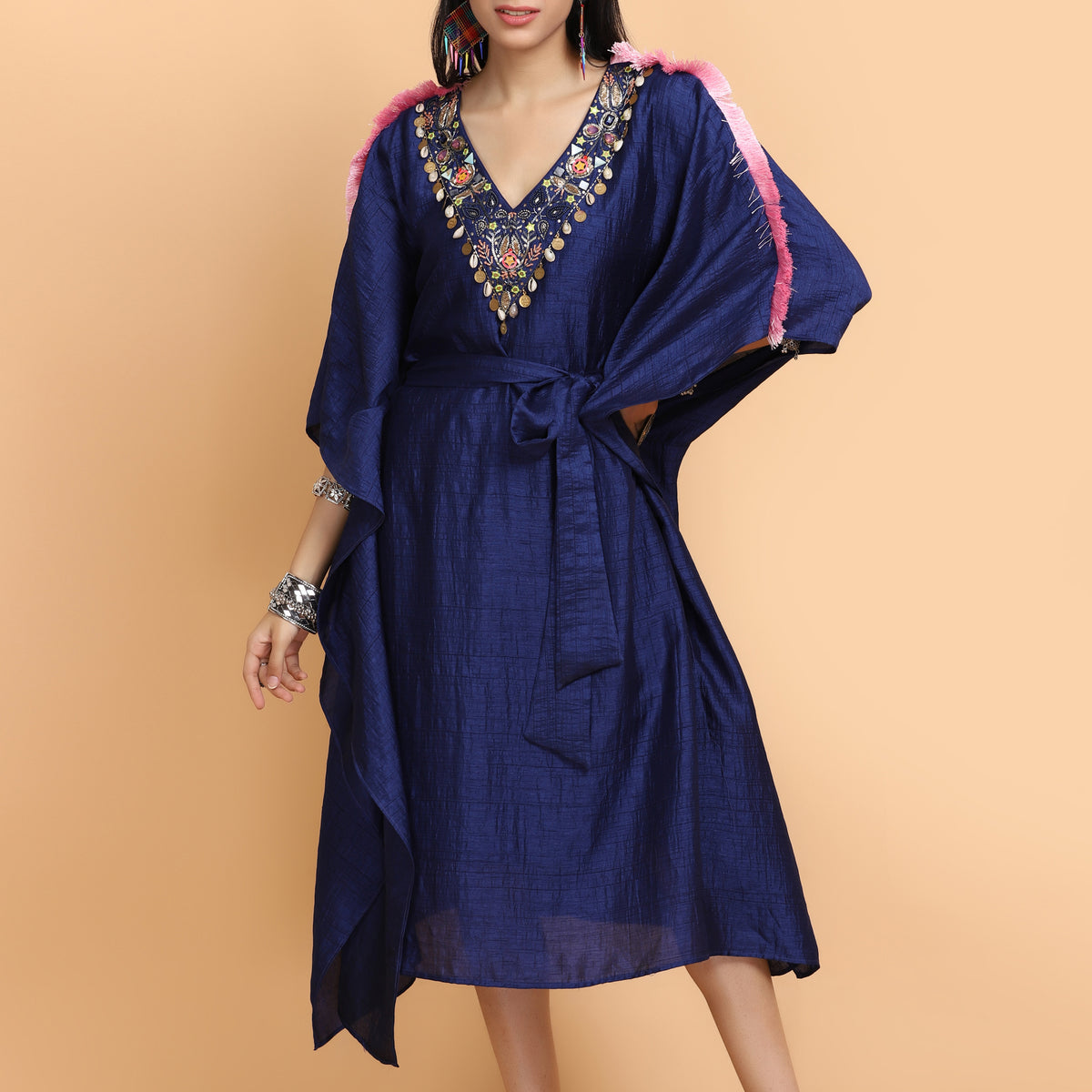 Electric Blue Kaftan Set – arpitasulakshana